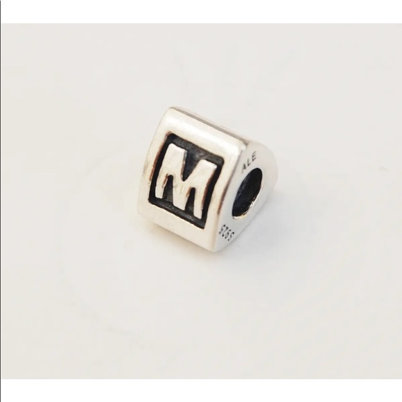 Pandora | Jewelry | Authentic Pandora Retired Blocks Letter M | Poshmark